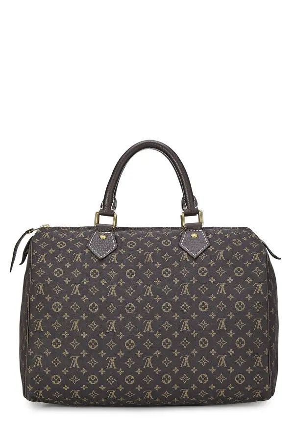 LOUIS VUITTON Mini Lin Speedy 30 Bag - Brown