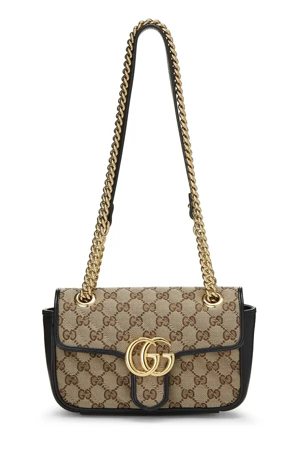 Gucci Original Gg Canvas Marmont Shoulder Bag Mini