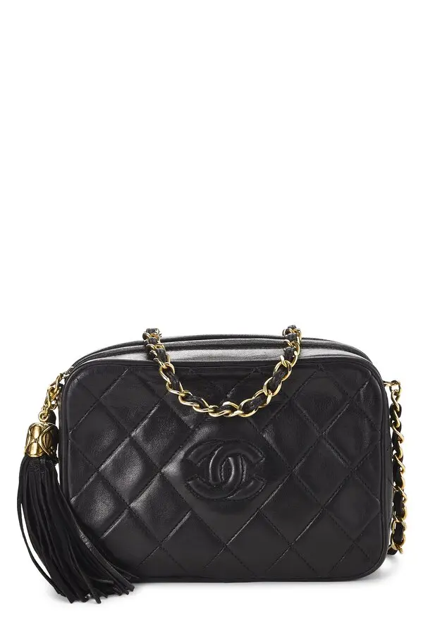 Chanel Lambskin Diamond 'cc' Camera Bag