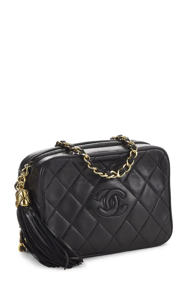 Chanel Lambskin Diamond 'cc' Camera Bag