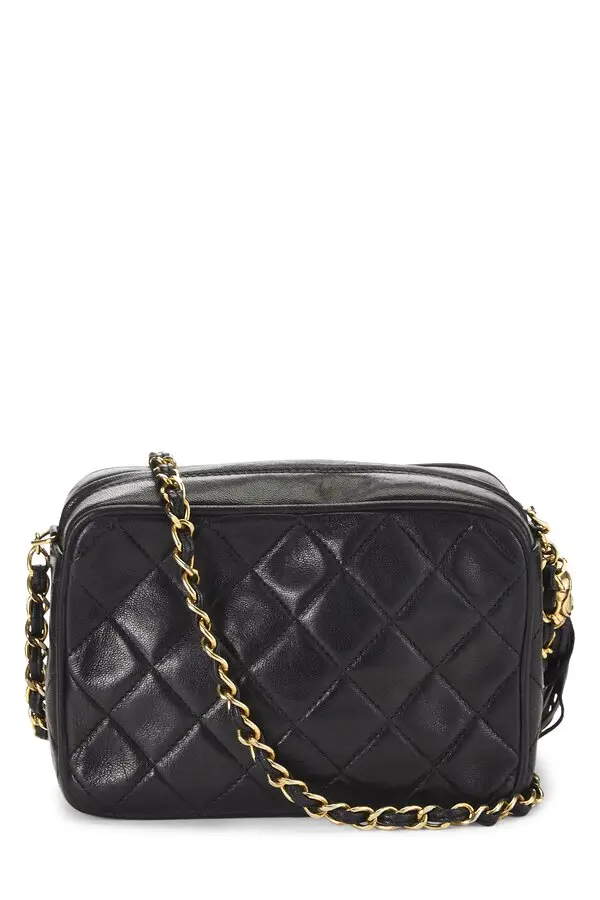 Chanel Lambskin Diamond 'cc' Camera Bag