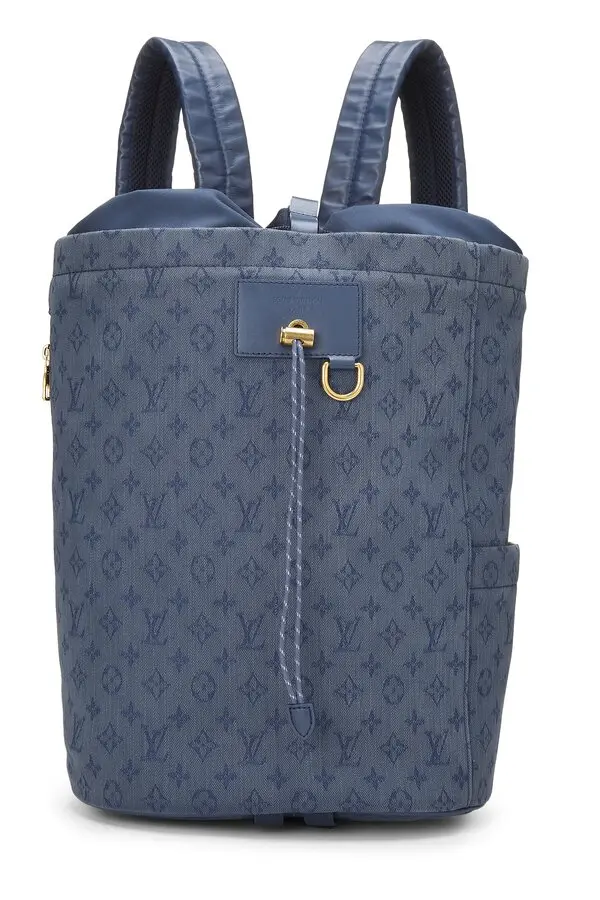 LOUIS VUITTON Monogram Denim Chalk Backpack