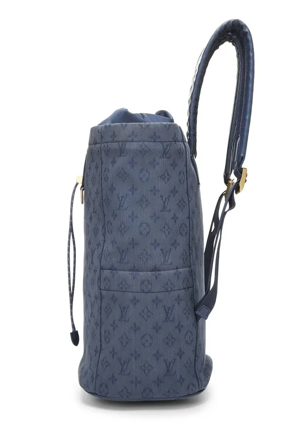 LOUIS VUITTON Monogram Denim Chalk Backpack