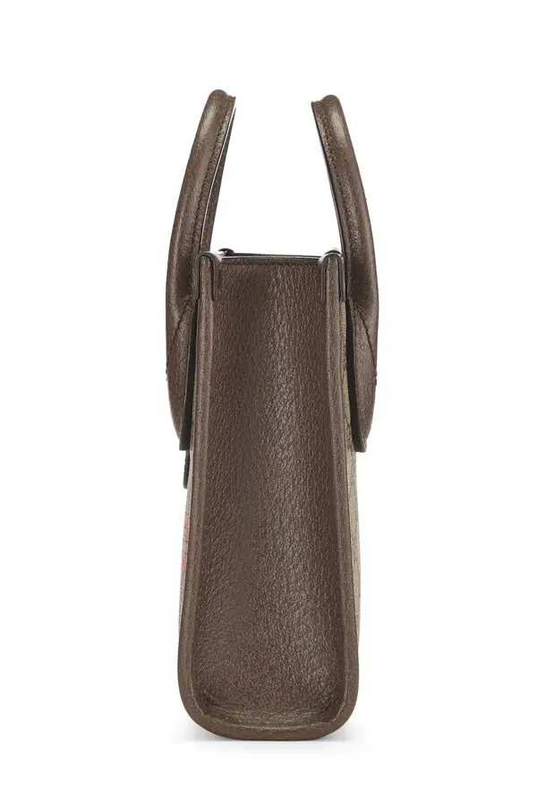 Gucci Gg Supreme Tiger Print Tote - Brown