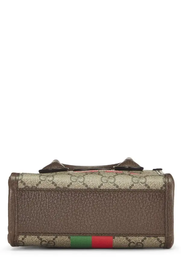 Gucci Gg Supreme Tiger Print Tote - Brown