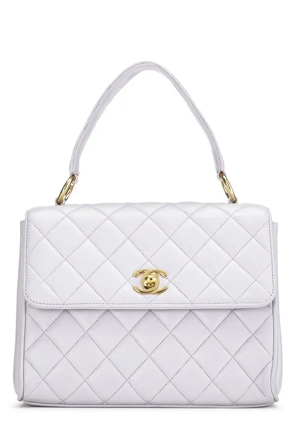 Chanel Lambskin Top Handle Bag Small