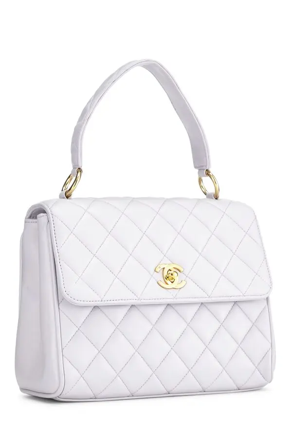 Chanel Lambskin Top Handle Bag Small