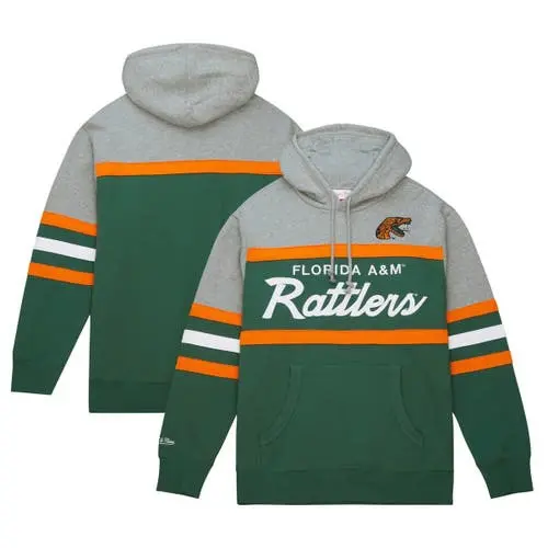 Mitchell & Ness Florida A&m Rattlers Head Coach Pullover Hoodie