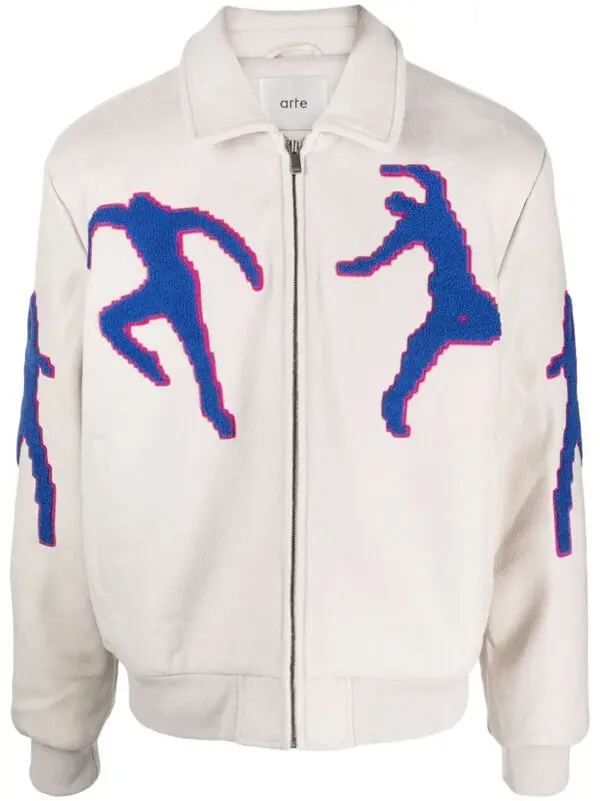 【ArteAntwerp】 Jonah Pixel Dancer Jacket Arte Antwerp Jonah Pixel Dancer Jacket In Cream - 43% Off