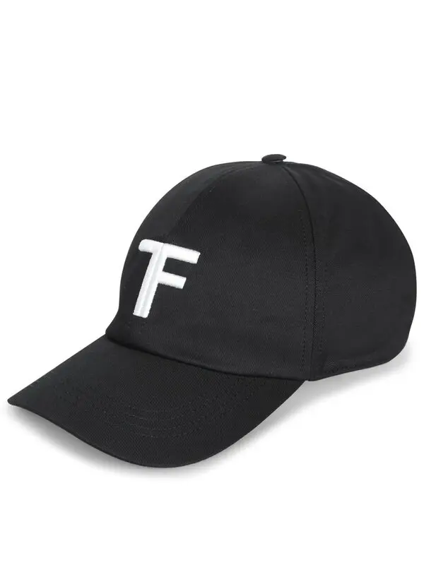 TOM FORD Brushed Cotton Baseball Cap With Logo - Black