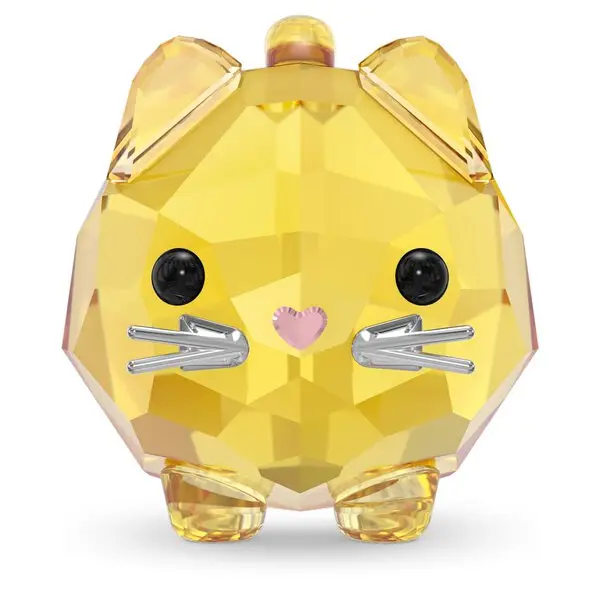 SWAROVSKI Chubby Cats Cat - Yellow