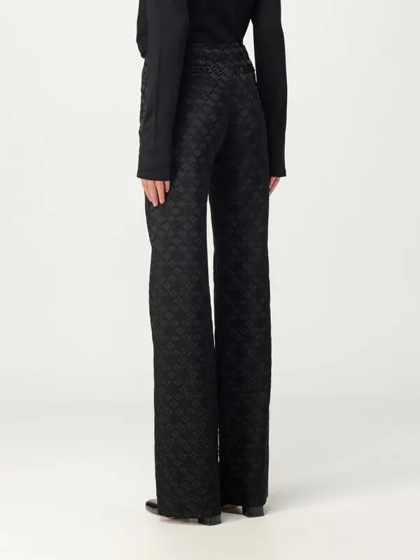 Alberta Ferretti Textured Wide Leg Trousers