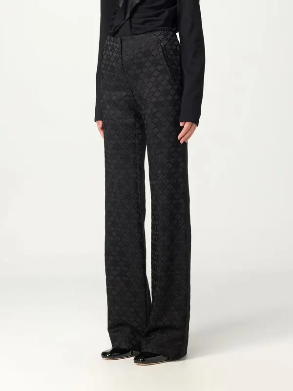 Alberta Ferretti Textured Wide Leg Trousers
