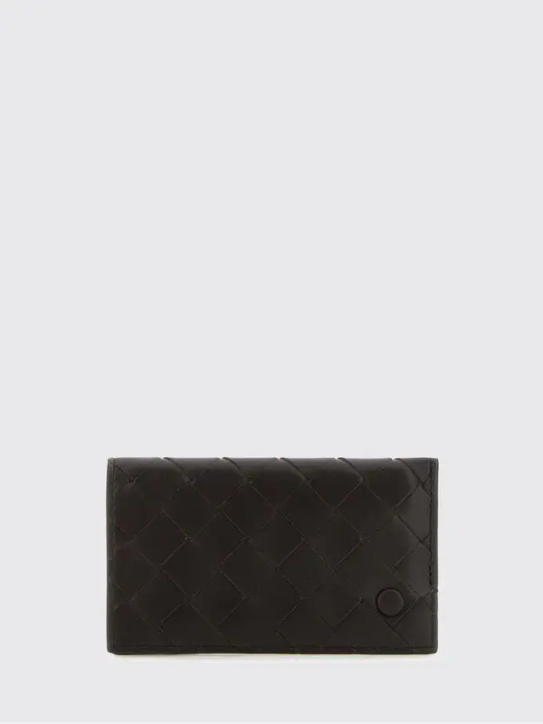 Bottega Veneta Woven Nappa Leather Card Holder With Removable Mirror