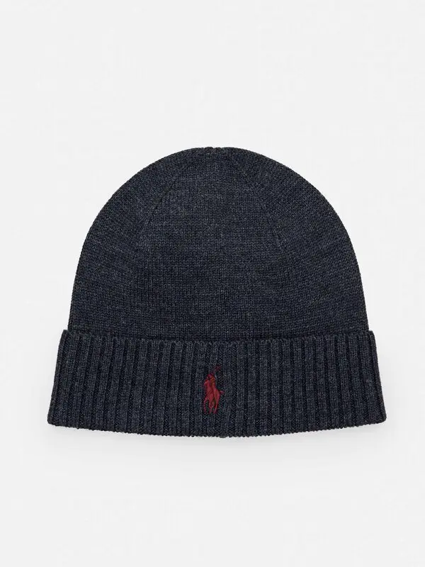 Polo Ralph Lauren Logo Beanie - Grey 1