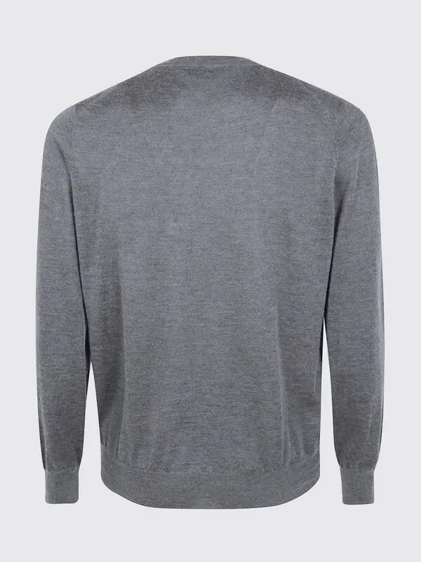 Brunello Cucinelli Cashmere Silk Blend Crewneck Sweater - Black 1
