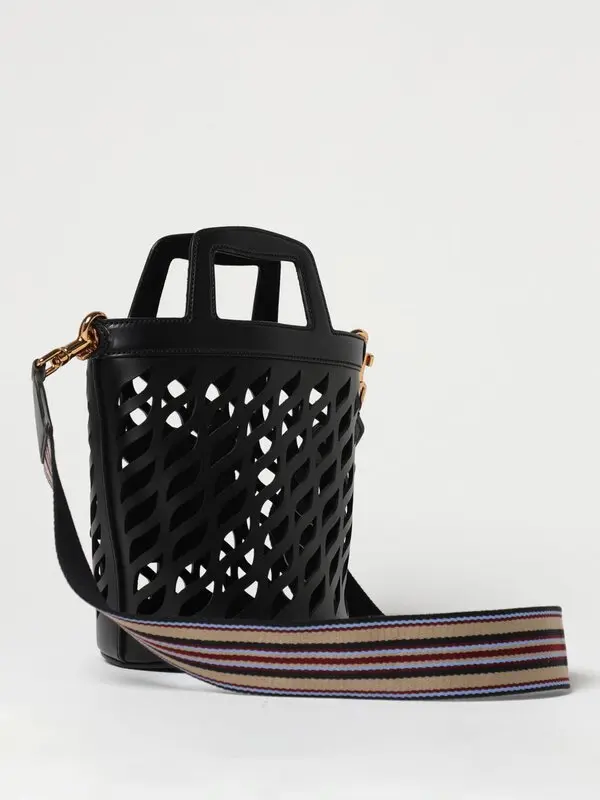 Etro Perforated Leather Bag - Black