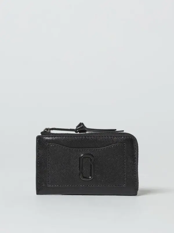 Marc Jacobs Saffiano Leather Credit Card Holder - Black