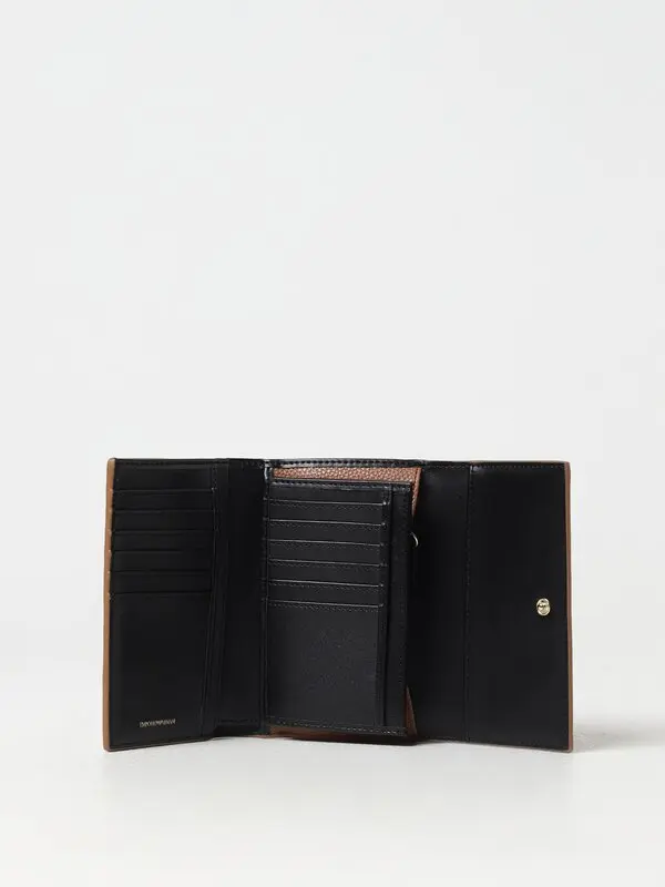 Emporio Armani Wallet In Grained Synthetic Leather - Black 1