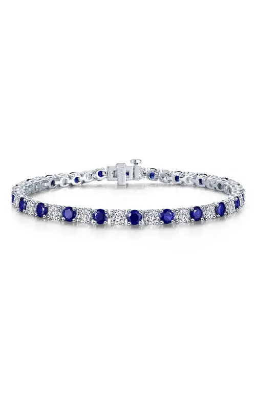Lafonn Alternating Simulated Diamond Tennis Bracelet - Blue