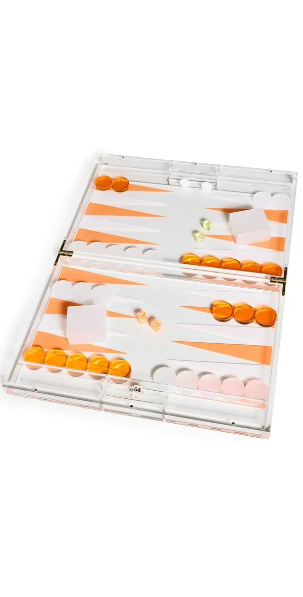 TIZO DESIGN 18 Lucite Backgammon Set