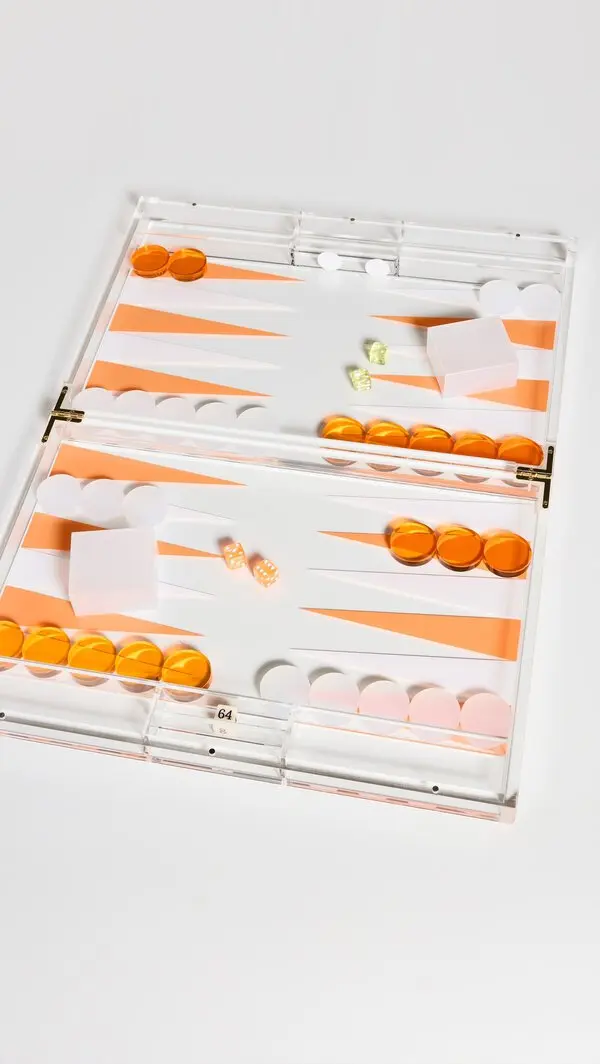 TIZO DESIGN 18 Lucite Backgammon Set