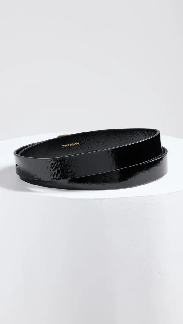Zimmermann Monogram Jean Belt In Black - 50% Off | Editorialist display picture 1