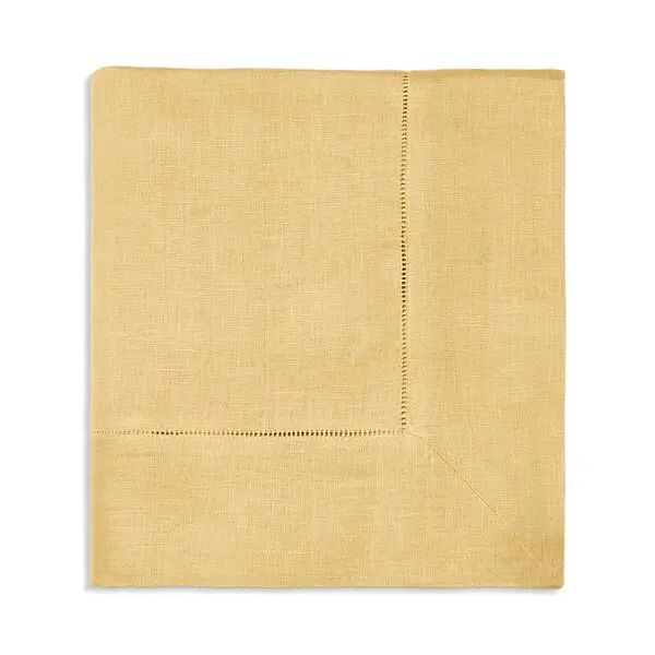SFERRA Festival Square Hemstitched Tablecloth, 66 X 66 - Butter