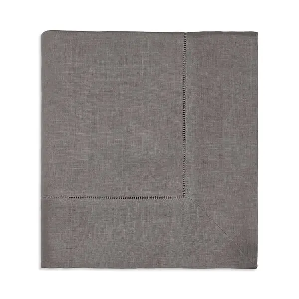 SFERRA Festival Square Hemstitched Tablecloth, 66 X 66 - Grey