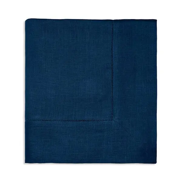 SFERRA Festival Square Hemstitched Tablecloth, 66 X 66 - Navy