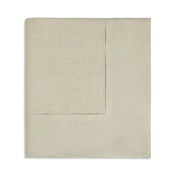 SFERRA Festival Square Hemstitched Tablecloth, 66 X 66 - Stone