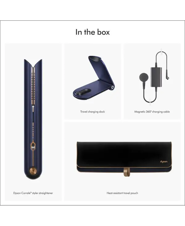 DYSON Corrale Hair Straightener - Prussian Blue/copper
