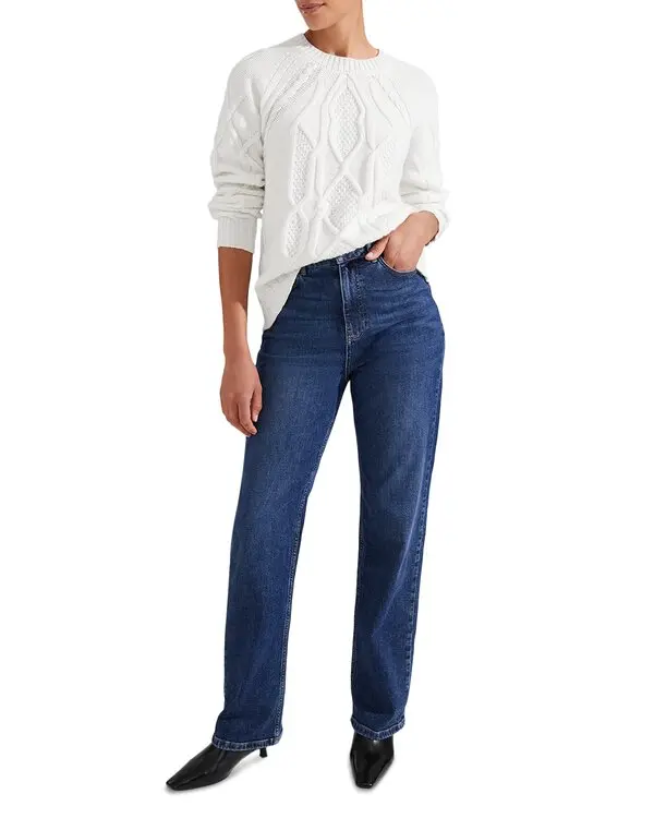 HOBBS LONDON Maja Cable Knit Sweater