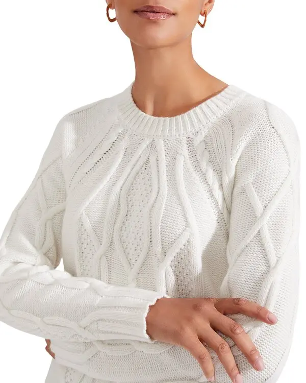 HOBBS LONDON Maja Cable Knit Sweater