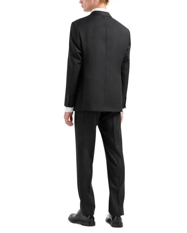 Emporio Armani Essential G Line Regular Fit Notch Lapel Suit - Black