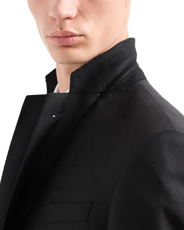 Emporio Armani Essential G Line Regular Fit Notch Lapel Suit - Black