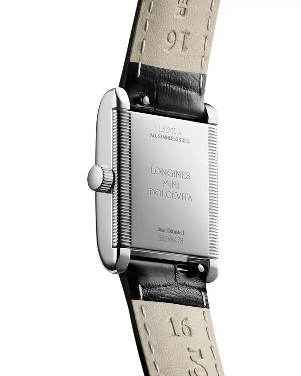 LONGINES Mini Dolcevita Watch, 21.5mm X 29mm - Silver/black