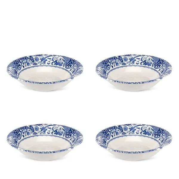 SPODE Italian Brocato Cereal Bowl, Set Of 4 - Blue