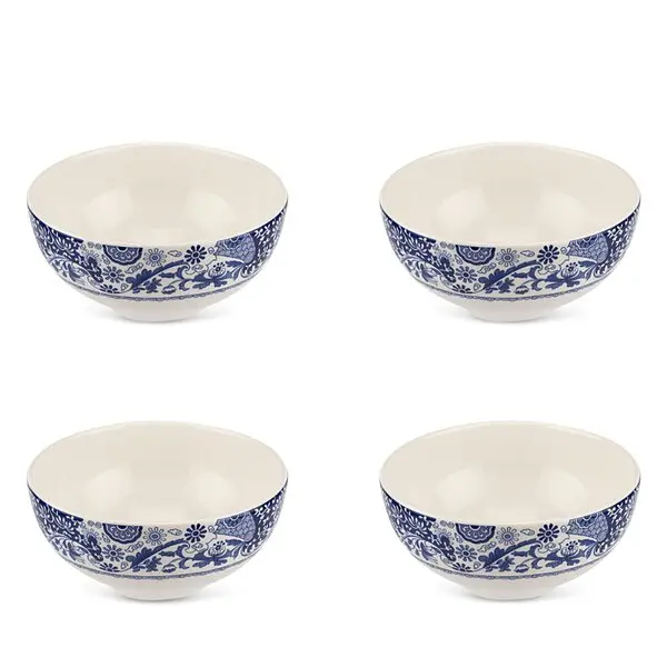 SPODE Italian Brocato 6.5 Bowl, Set Of 4 - Blue