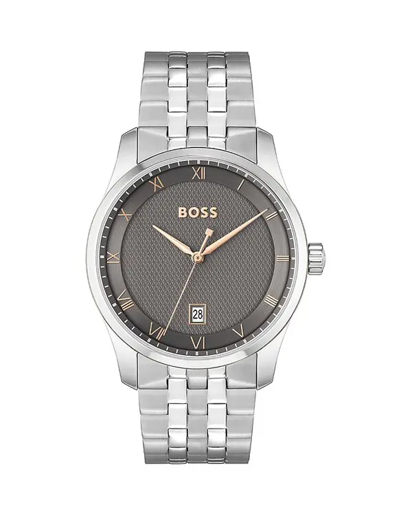 Hugo Boss Principle Watch, 41mm - Gray/silver