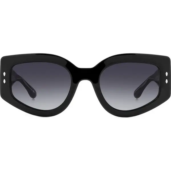 Isabel Marant 54mm Gradient Cat Eye Sunglasses - Black/grey Shaded