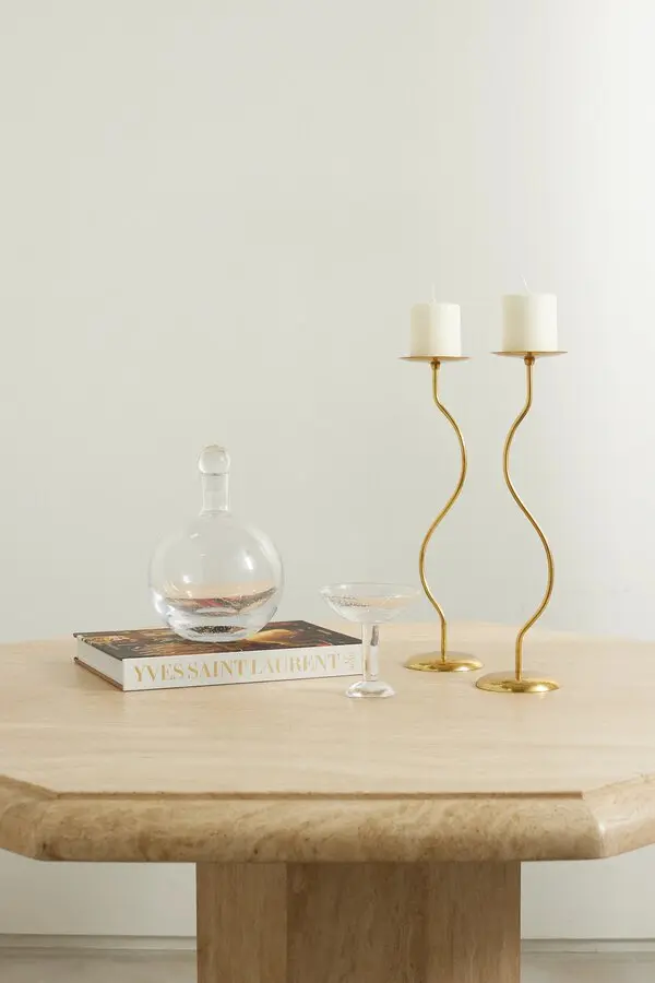 FOURTH STREET Dancing Duo Set Of Two Brass Candlesticks