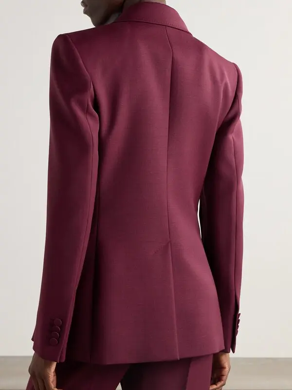 Gabriela Hearst Leiva Wool Blazer - Burgundy