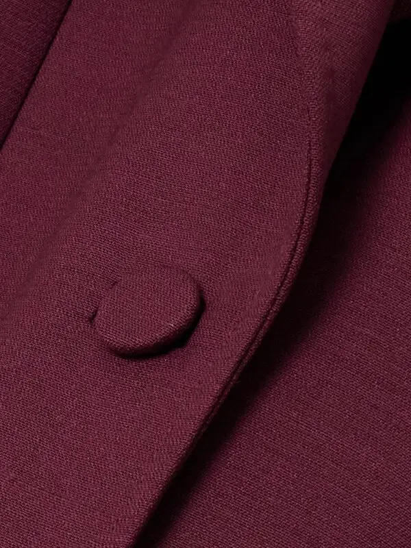 Gabriela Hearst Leiva Wool Blazer - Burgundy