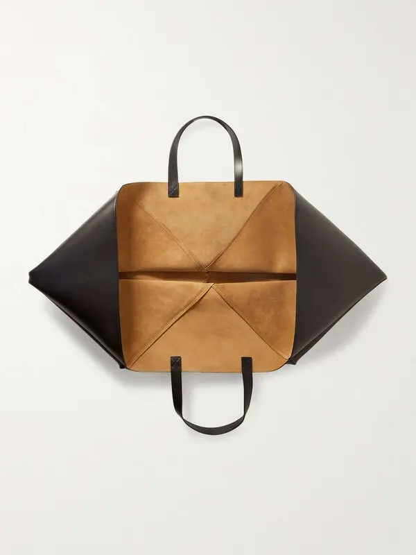 Loewe Puzzle Fold Xl Leather Tote - Black