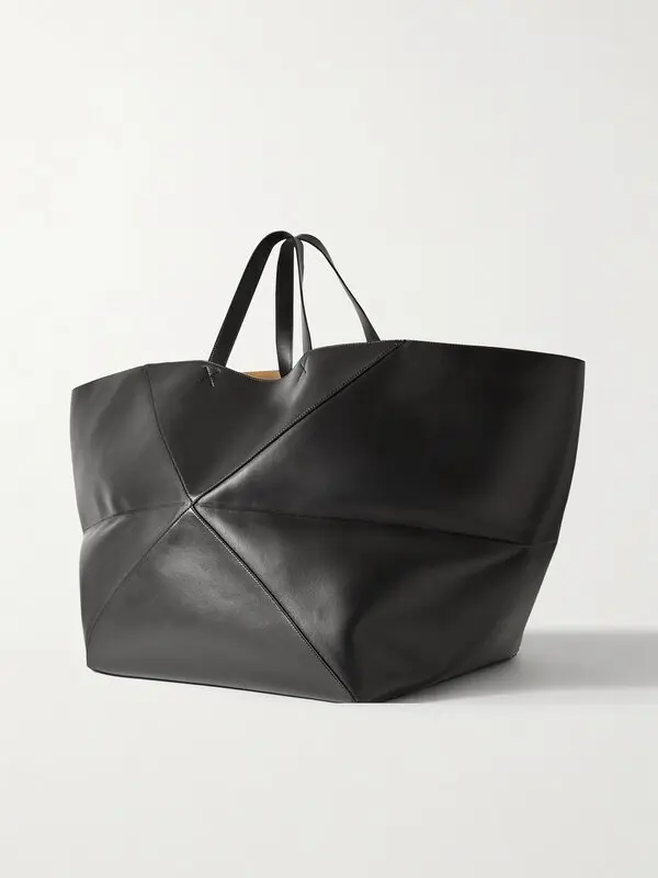 Loewe Puzzle Fold Xl Leather Tote - Black