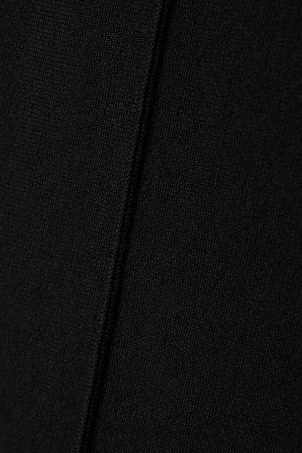 Khaite Marlowe Cutout Merino Wool Top - Black