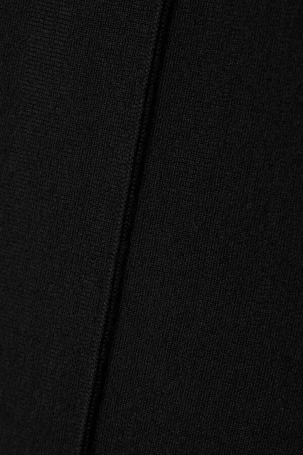 Khaite Marlowe Cutout Merino Wool Top - Black