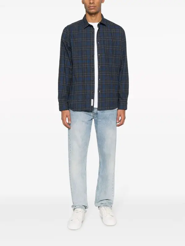 Woolrich Long-sleeve Checked Cotton Shirt