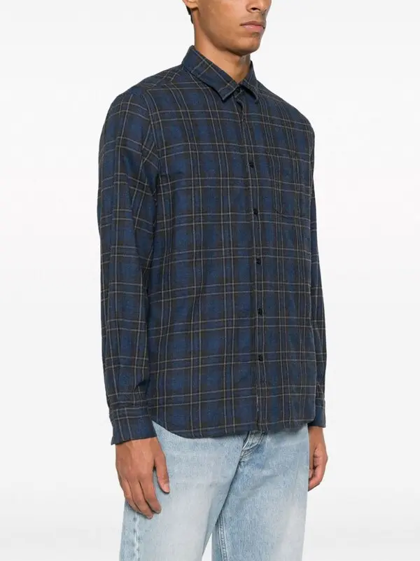 Woolrich Long-sleeve Checked Cotton Shirt